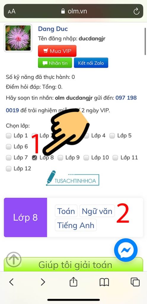 Hướng Dẫn Đăng Nhập, Học Trực Tuyến Trên OLM.VN – Tusachtinhhoa.vn